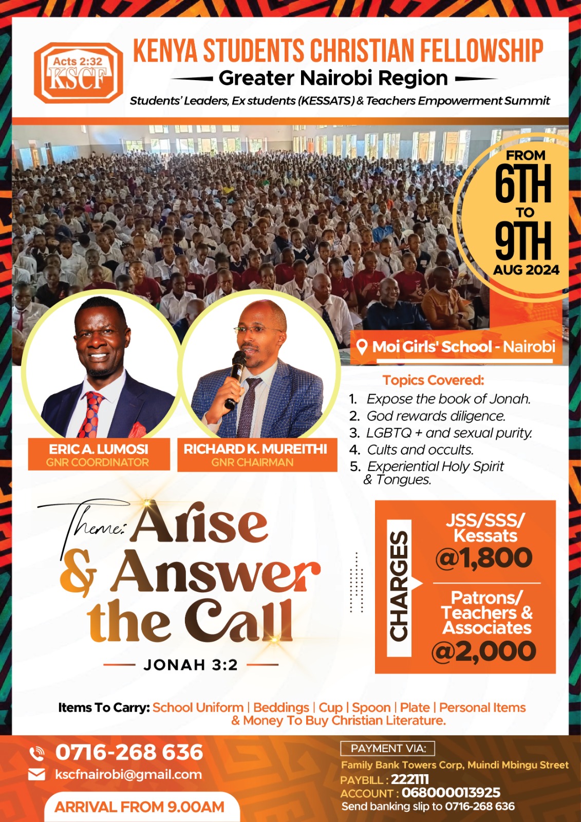 KSCF GREATER NAIROBI REGION STUDENT LEADERS SUMMIT 2024 - Kenya ...